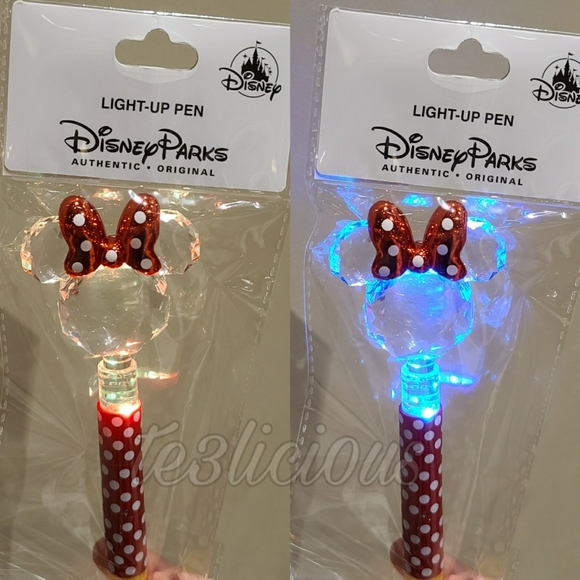 Disney | Office | Disney Parks Minnie Mouse Light Up Pen | Poshmark